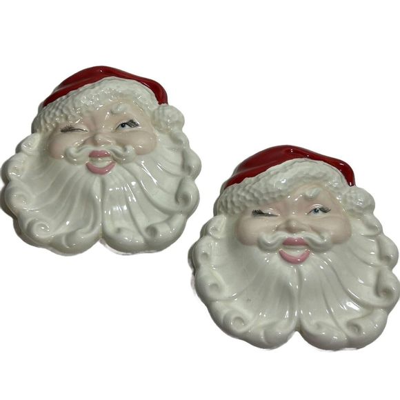 Unbranded | Holiday | Vintage Winking Santa Wall Hangings Set Of 2 ...